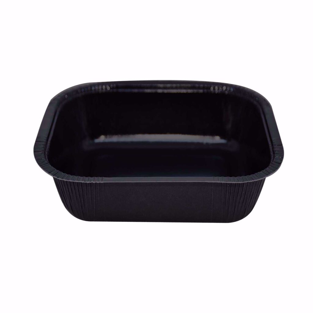 Small Oblong Black 500ml (540 per carton) - Confoil