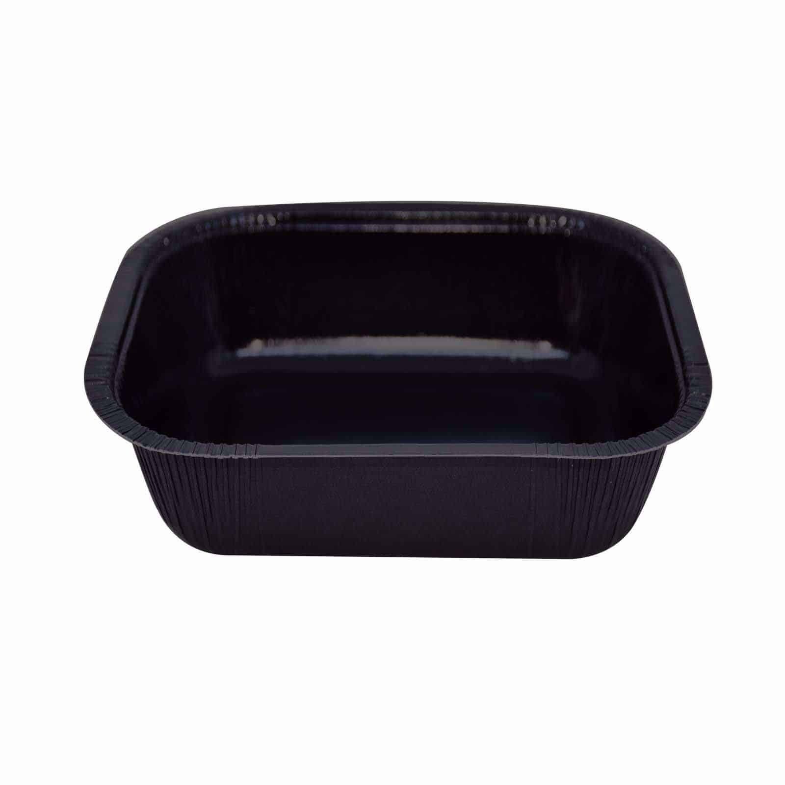 Small Oblong Black 500ml (540 per carton) - Confoil