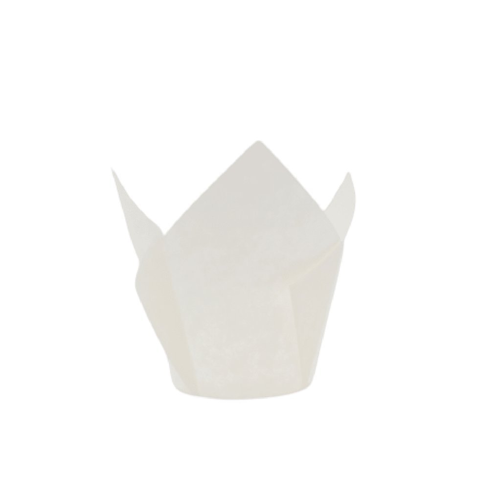 Large Tulip Muffin Wrap White (2500 per carton) – Confoil